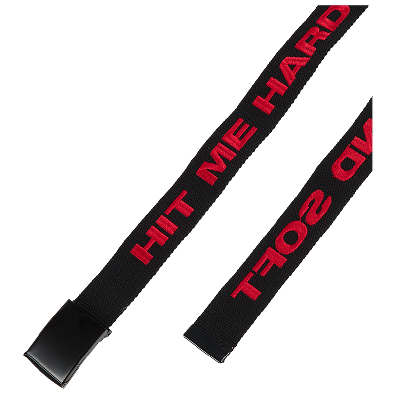 HIT ME HARD AND SOFT BLACK AND RED BELT - Billie Eilish | Store